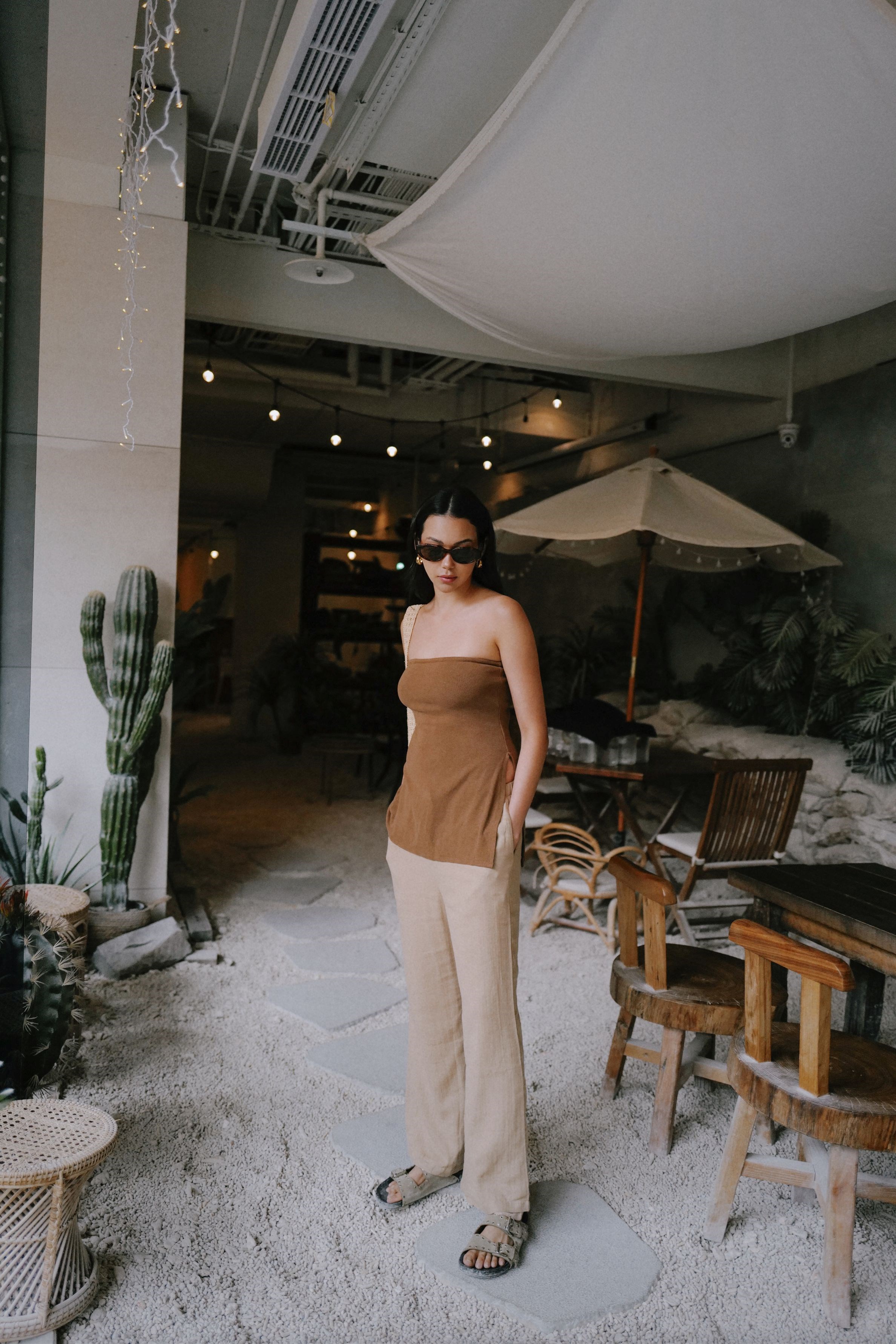 Dreamscape Linen Pants ｜ Squarebear.