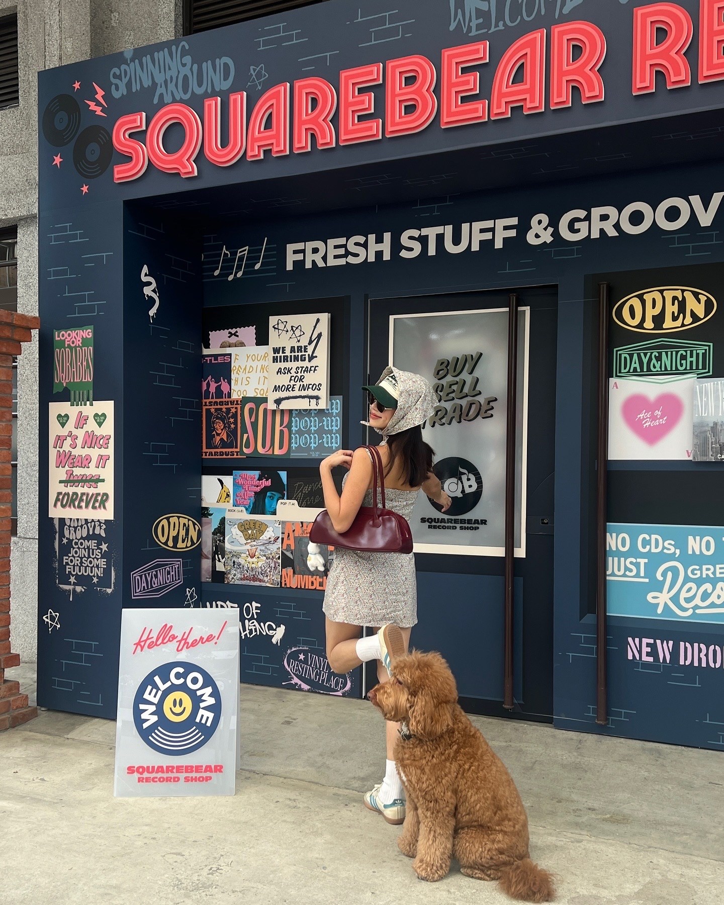 Garden Soirée Dress & Scarf ｜ Squarebear.