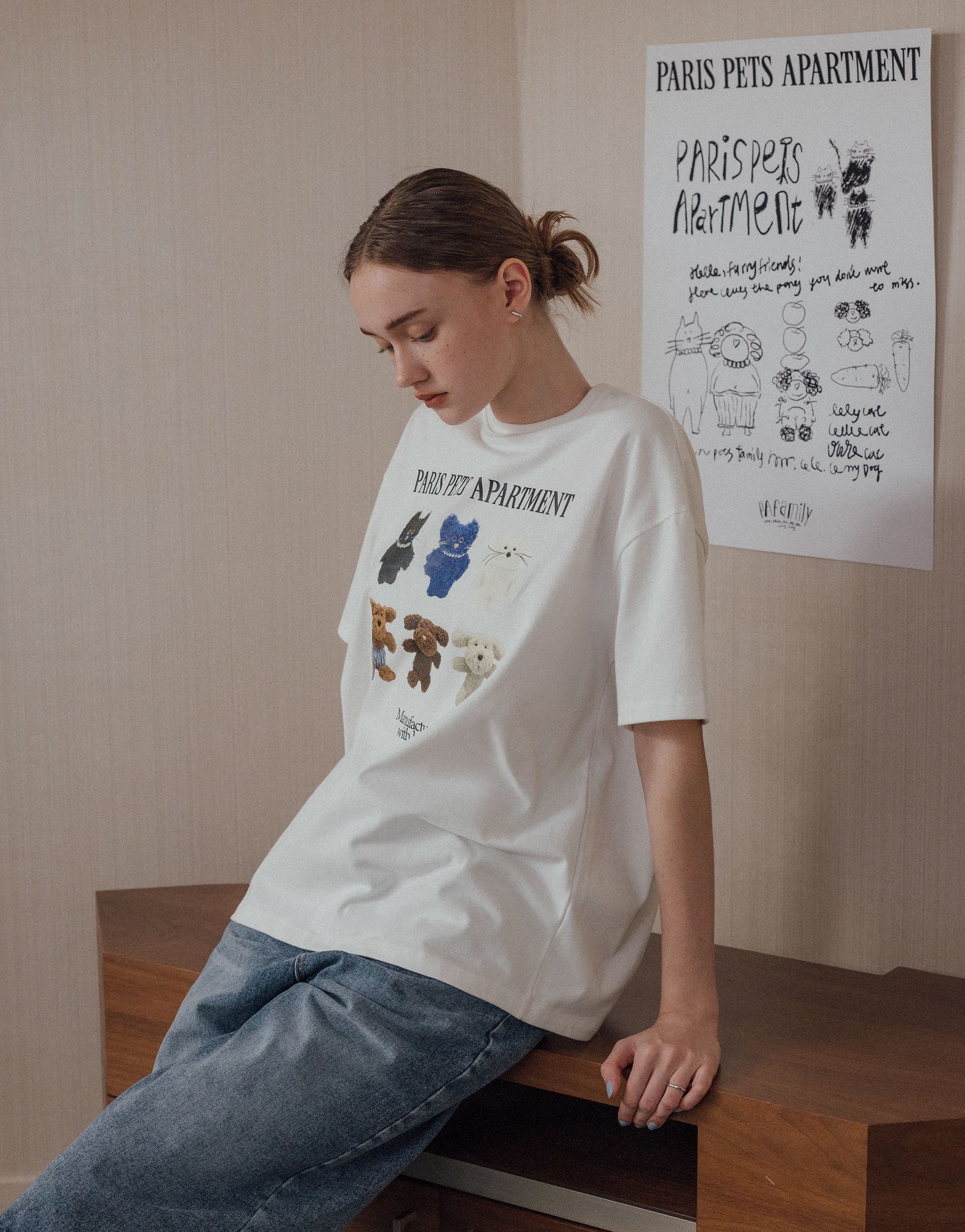 PAZZO-MIT 貓貓狗狗好朋友大集合厚磅TEE ｜ UR LIVING